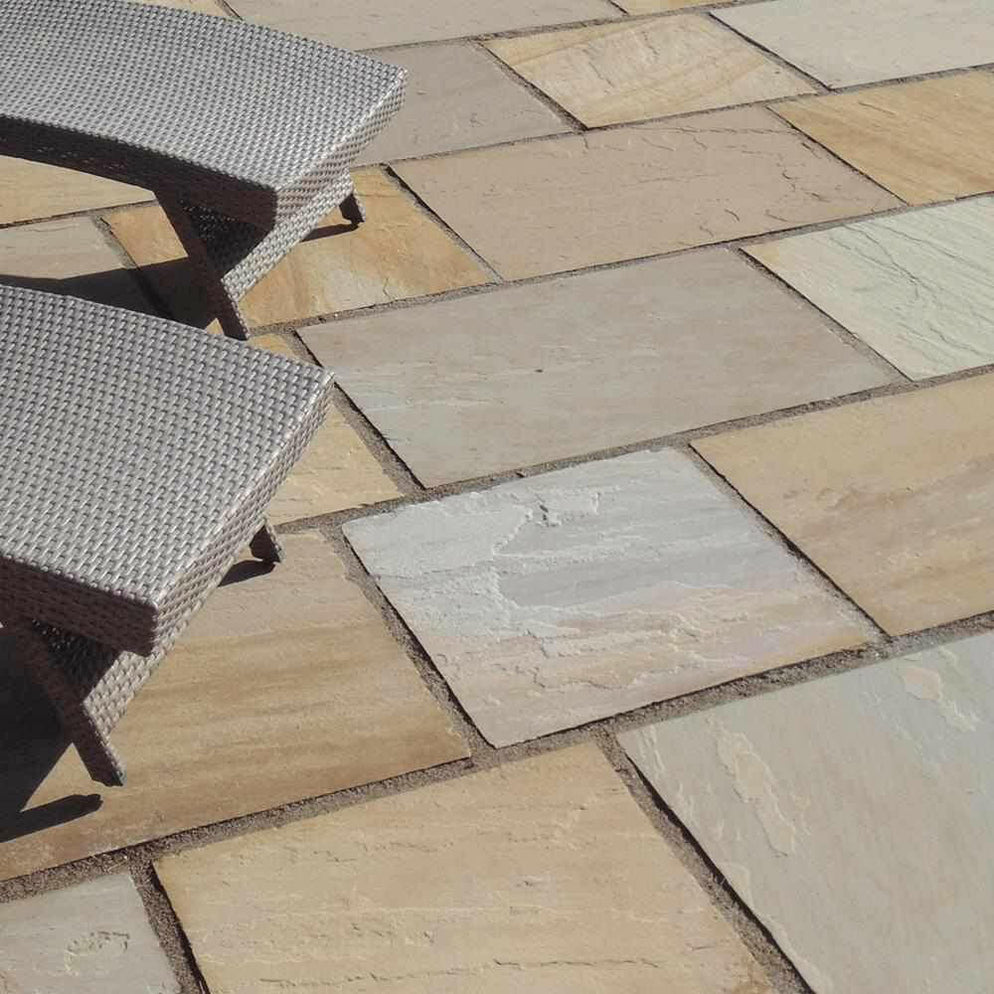 Camel / Buff Blend Sandstone Natural Stone Paving | Dandy's Topsoil ...