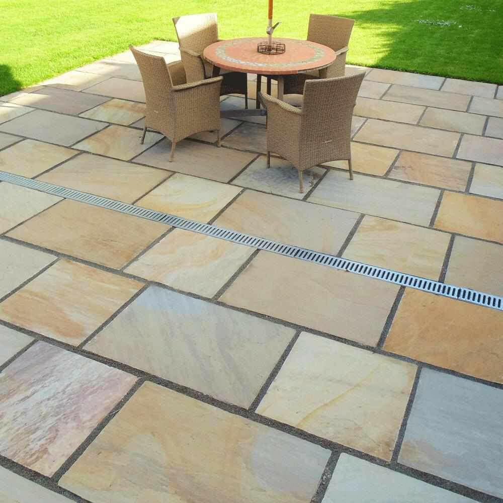 Camel / Buff Blend Sandstone Natural Stone Paving | Dandy's Topsoil ...